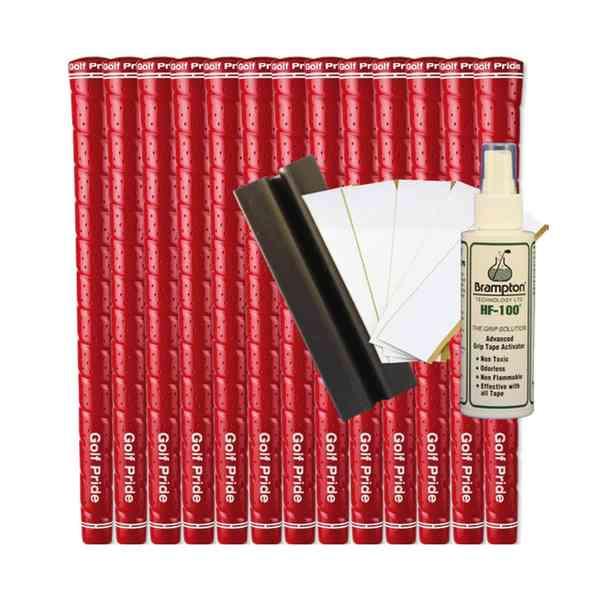 Golf Pride Tour Wrap 2G Standard Red (13pcs + Golf Grip Kit) – Grips4Less