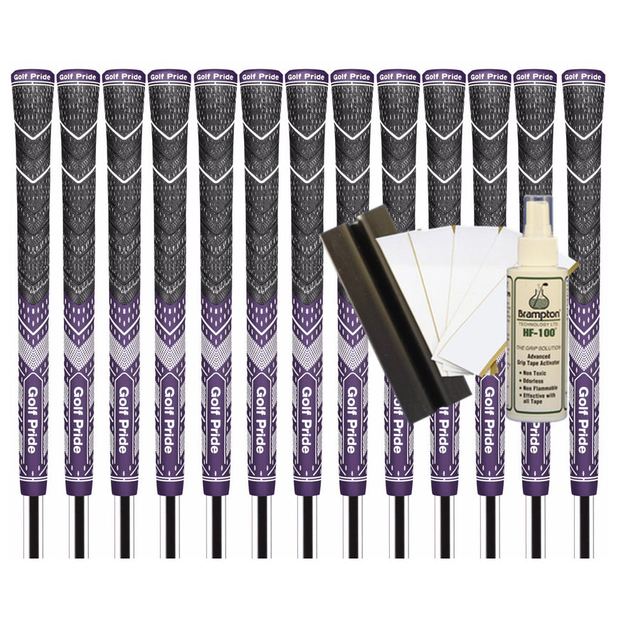 Golf Pride MCC Plus4 Teams Midsize Grip (Purple/White) - 13pcs + Golf ...